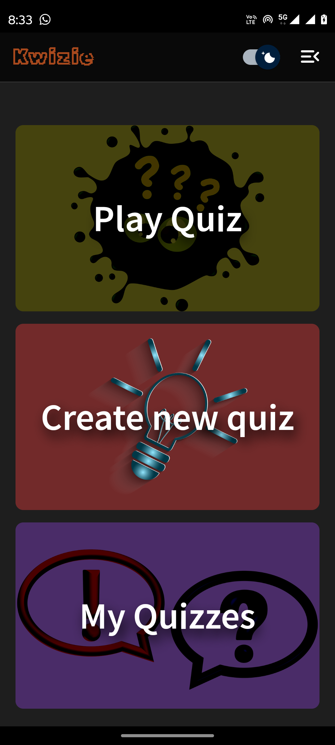 Github Mskpkwizie Quiz App A Sleek And Responsive React Quiz App That Allows Users To Create 7849